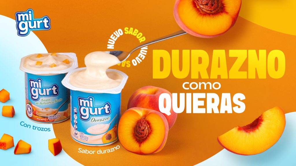 Migurt presenta su sabor a durazno | Publicidad y Mercadeo